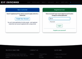 online.citizencard.com at WI. Log in - CitizenCard