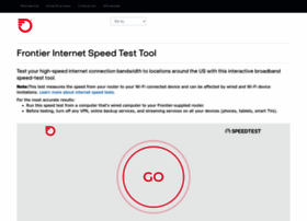 Frontier internet speed test - vlerokingdom