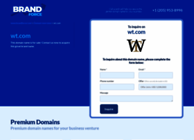 wt.com at WI. wt.com is for sale | www.brandforce.com